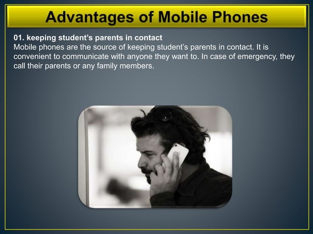 Advantages and Disadvantages of Mobile Phones | PPTX | Phone Services | Home Utilities