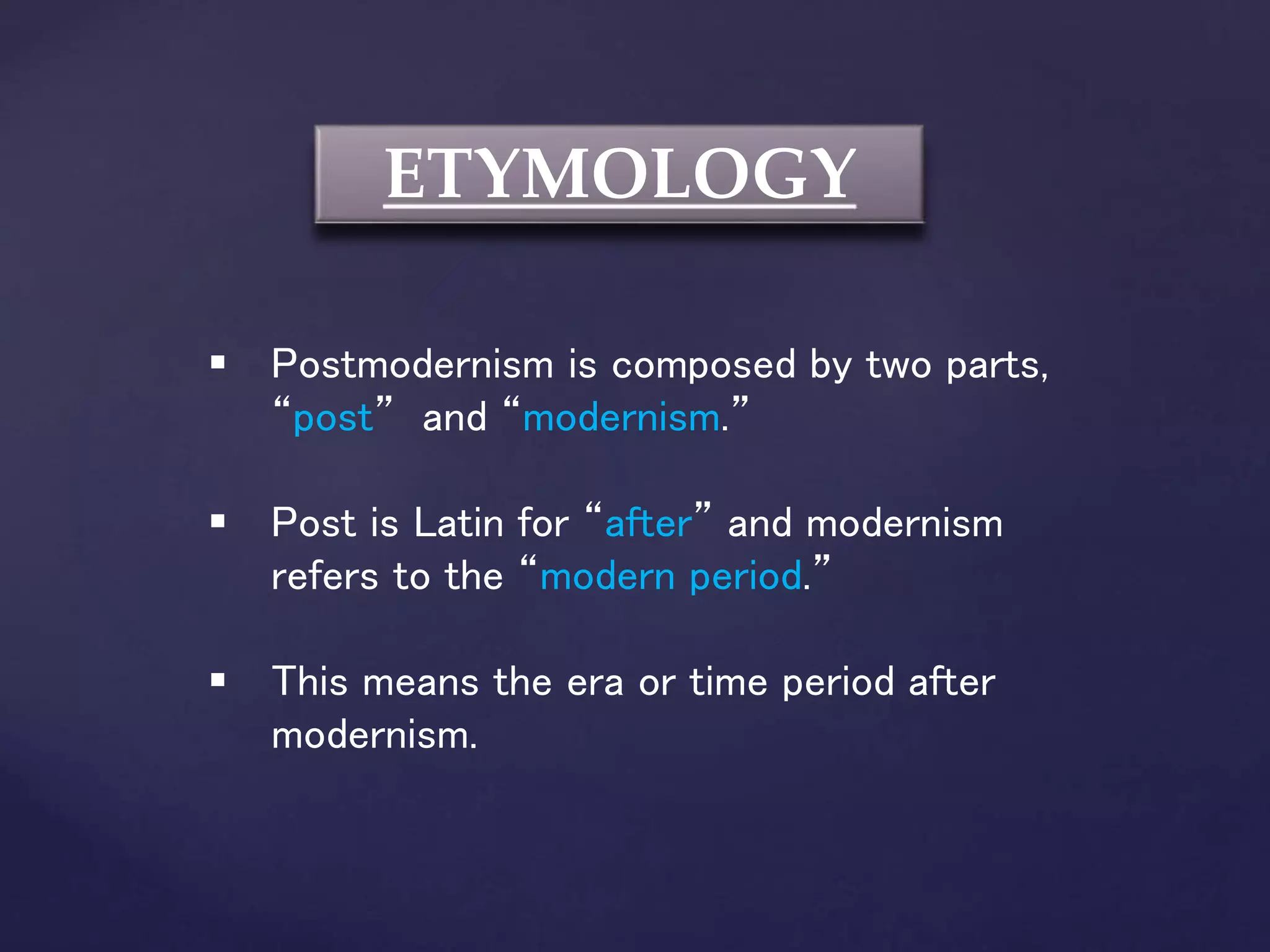 Postmodernism | PPTX