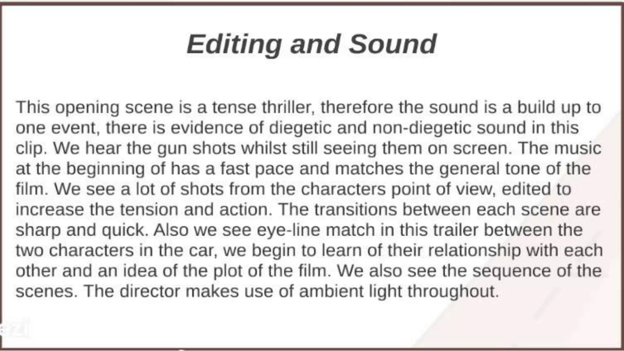 The Dark Knight Opening Scene Analysis | PPT