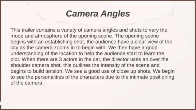 The Dark Knight Opening Scene Analysis | PPT