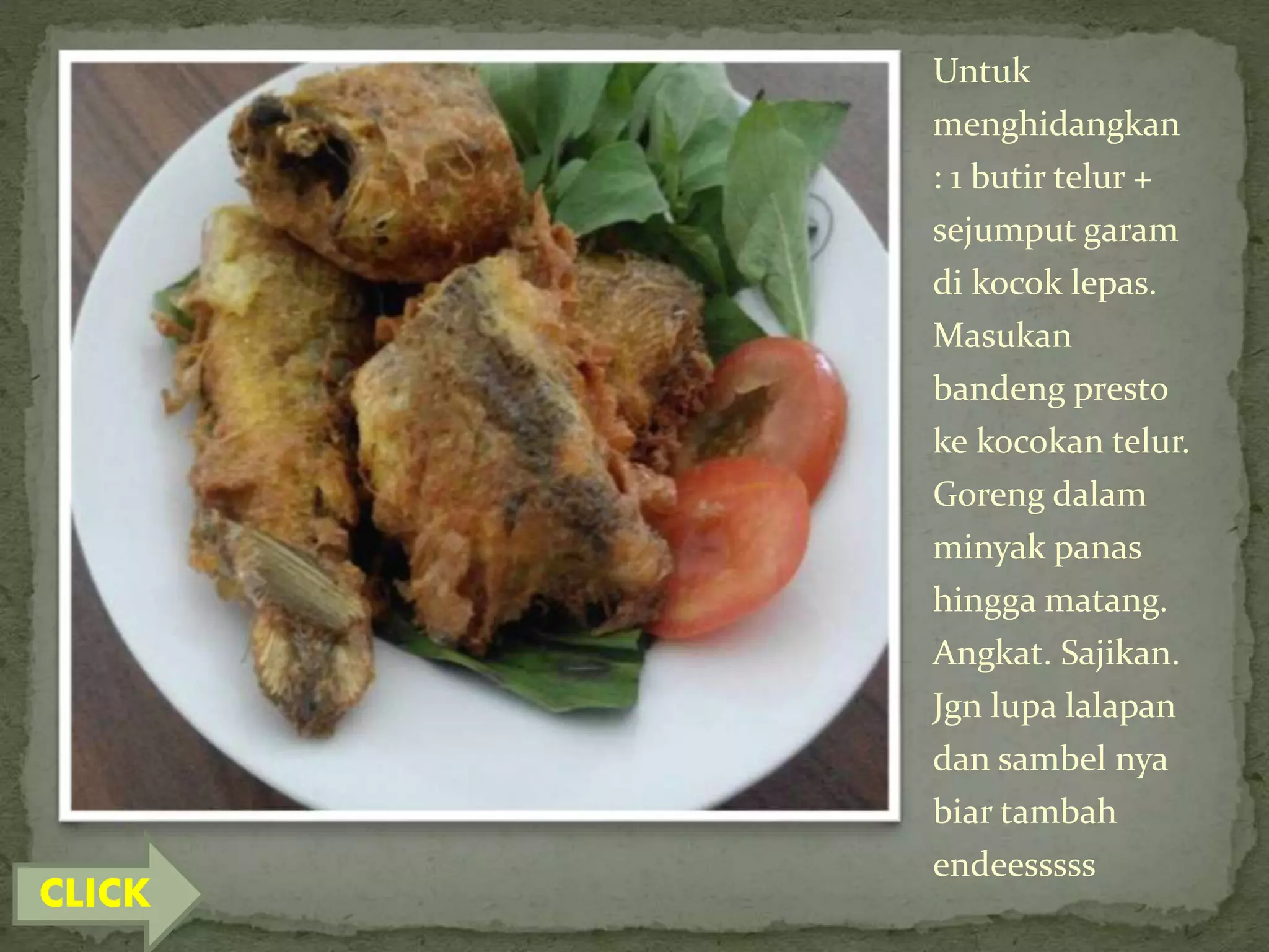 CARA MEMBUAT BANDENG PRESTO | PPTX