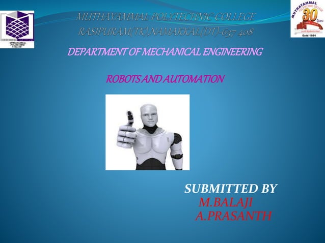 robot and automation | PPT