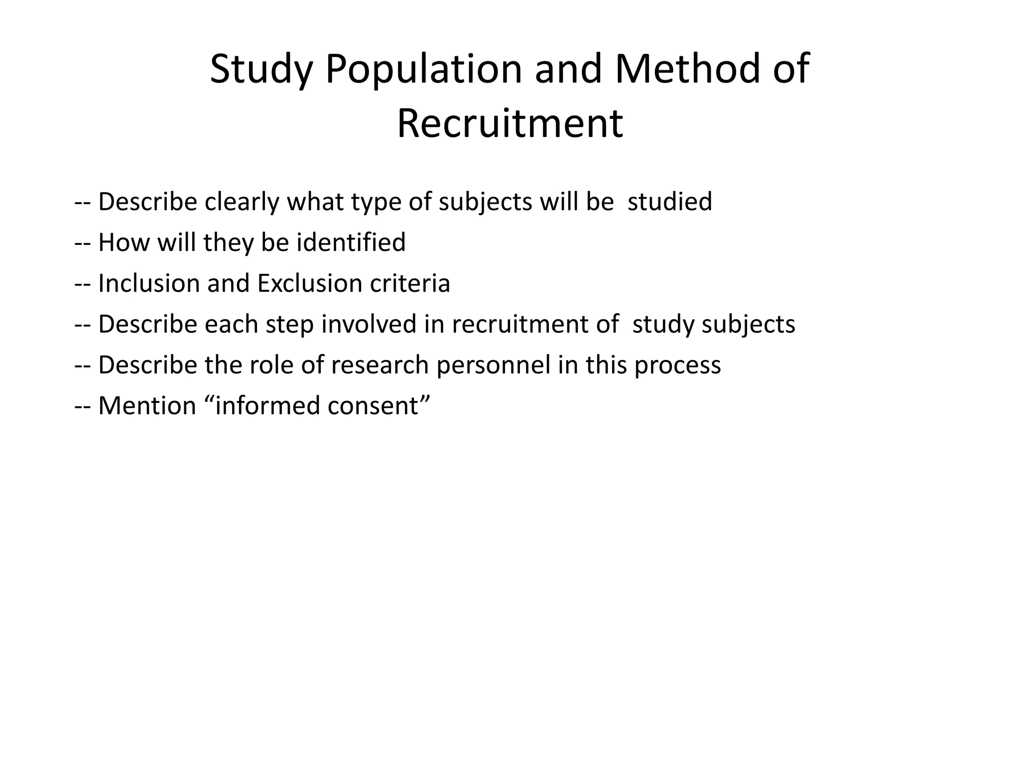Presentation how to write a research protocol | PPTX