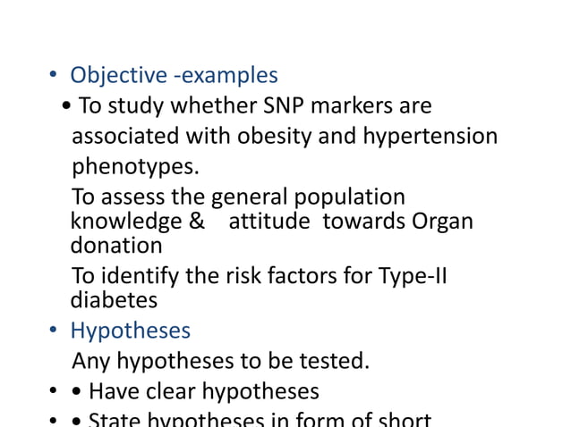 Presentation how to write a research protocol | PPTX