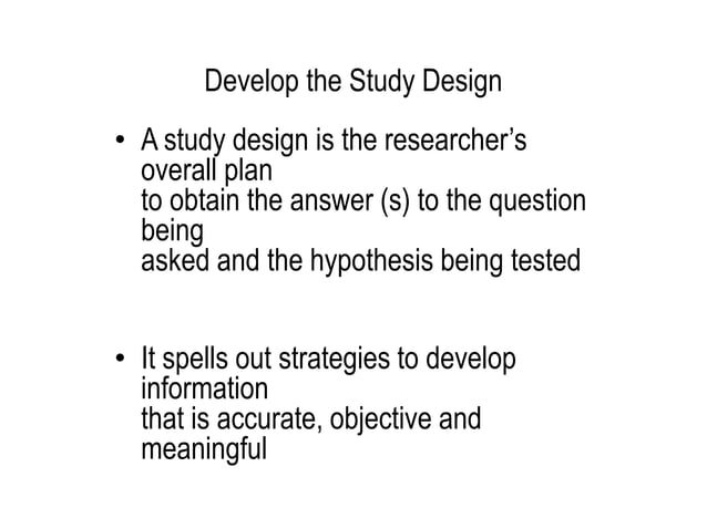 Presentation how to write a research protocol | PPTX