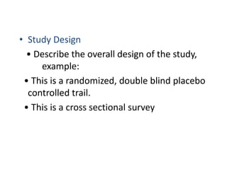 Presentation how to write a research protocol | PPTX