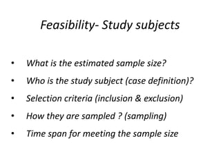Presentation how to write a research protocol | PPTX