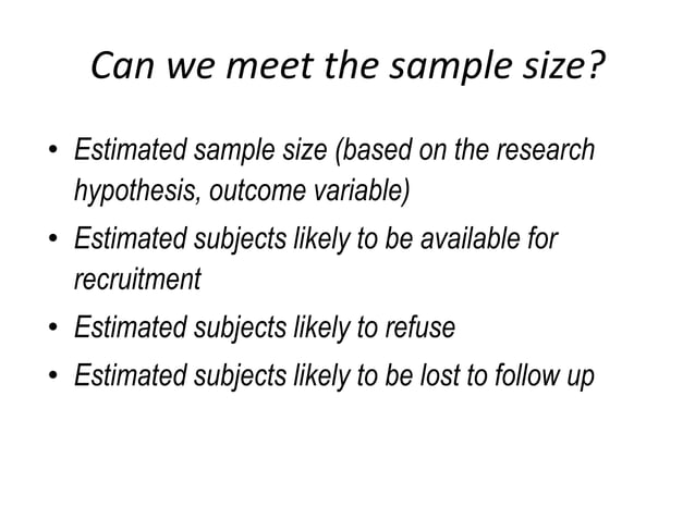 Presentation how to write a research protocol | PPTX