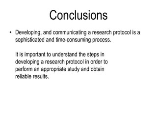 Presentation how to write a research protocol | PPTX