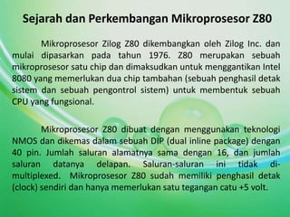 Mikroprosesor Zilog Z80 | PPTX