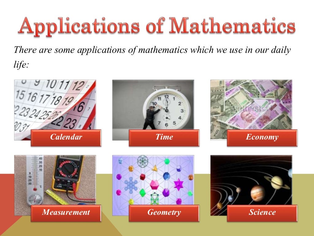 Mathematics In Our Daily Life Mathematics In Our Daily Life