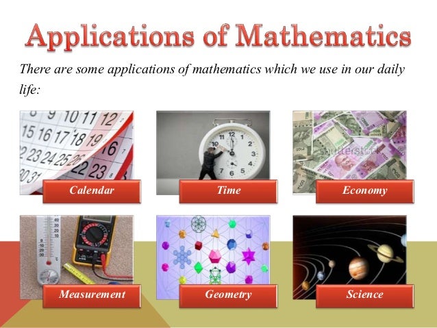 Mathematics in our daily life