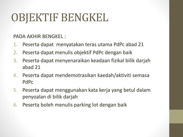 Penulisan Objektif PdPc | PPTX