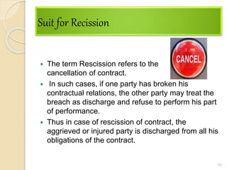 Remedies for breach of contract | PPTX