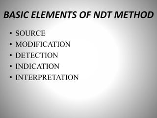 Non Destructive Testing | PPTX