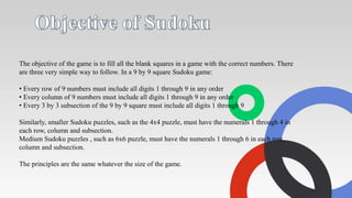 final presentation of sudoku solver project | PPTX