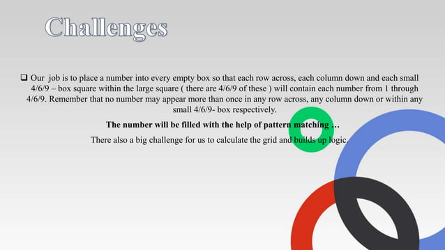 final presentation of sudoku solver project | PPTX | Programming Languages | Computing