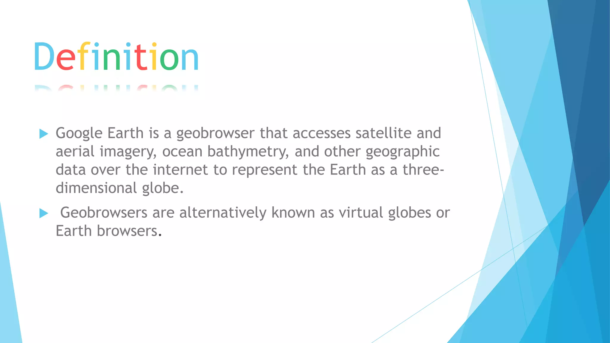 GOOGLE EARTH INTRODUCTION | PPTX