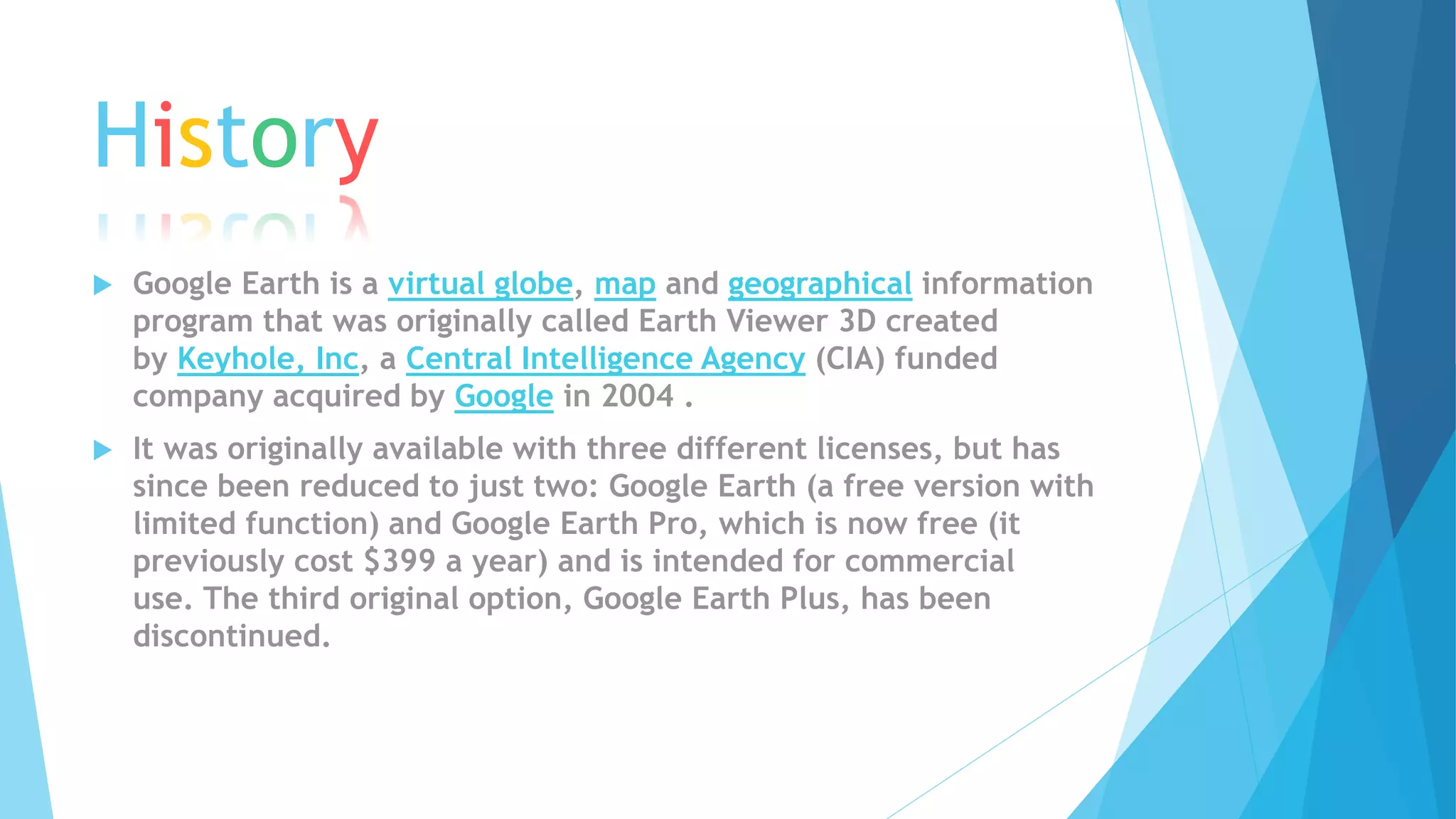 GOOGLE EARTH INTRODUCTION | PPTX