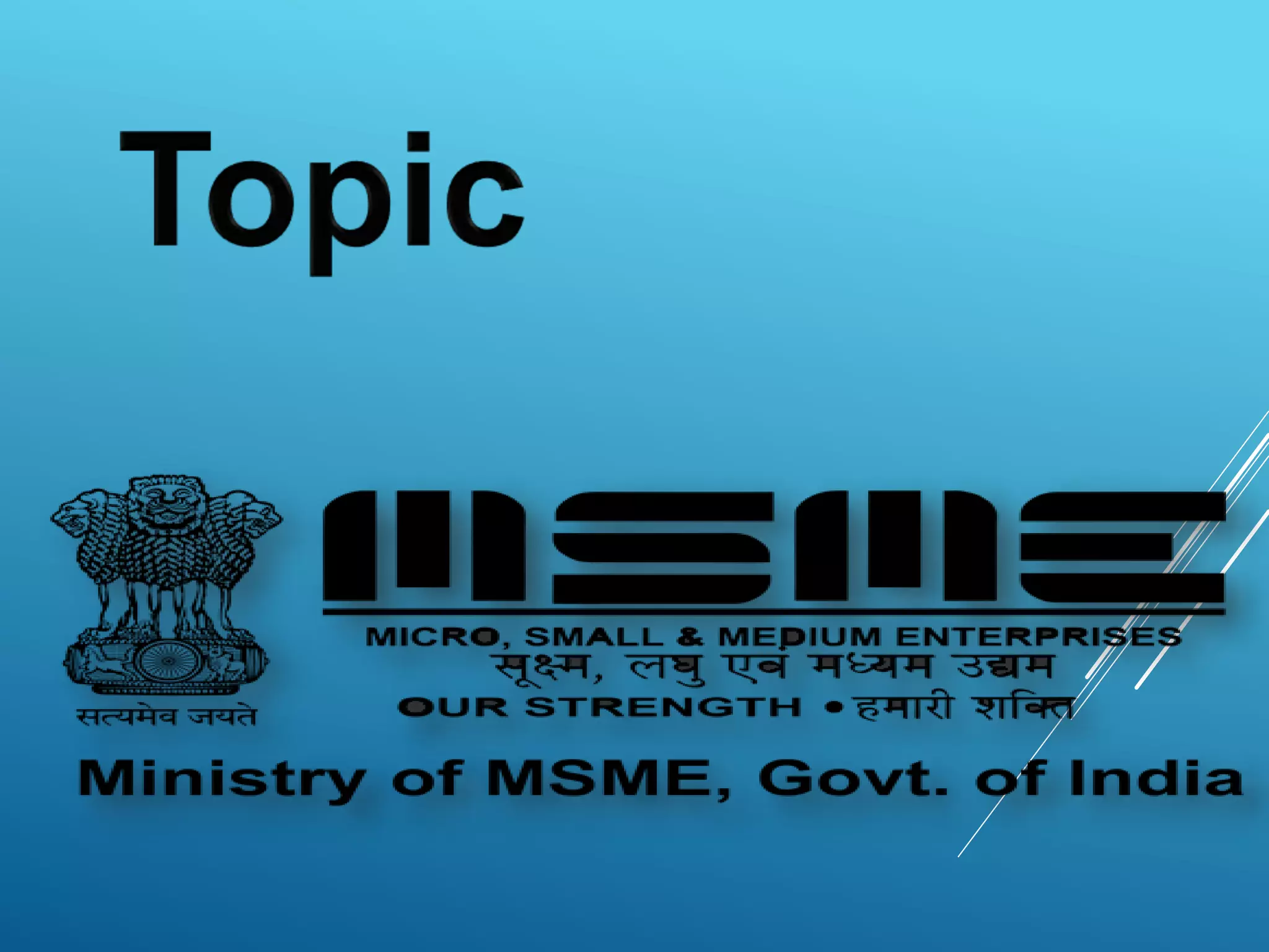 MSME of all over india | PPTX