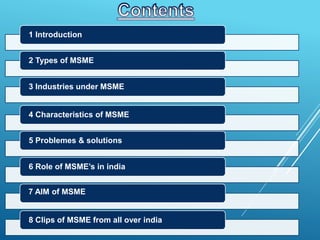 MSME of all over india | PPTX