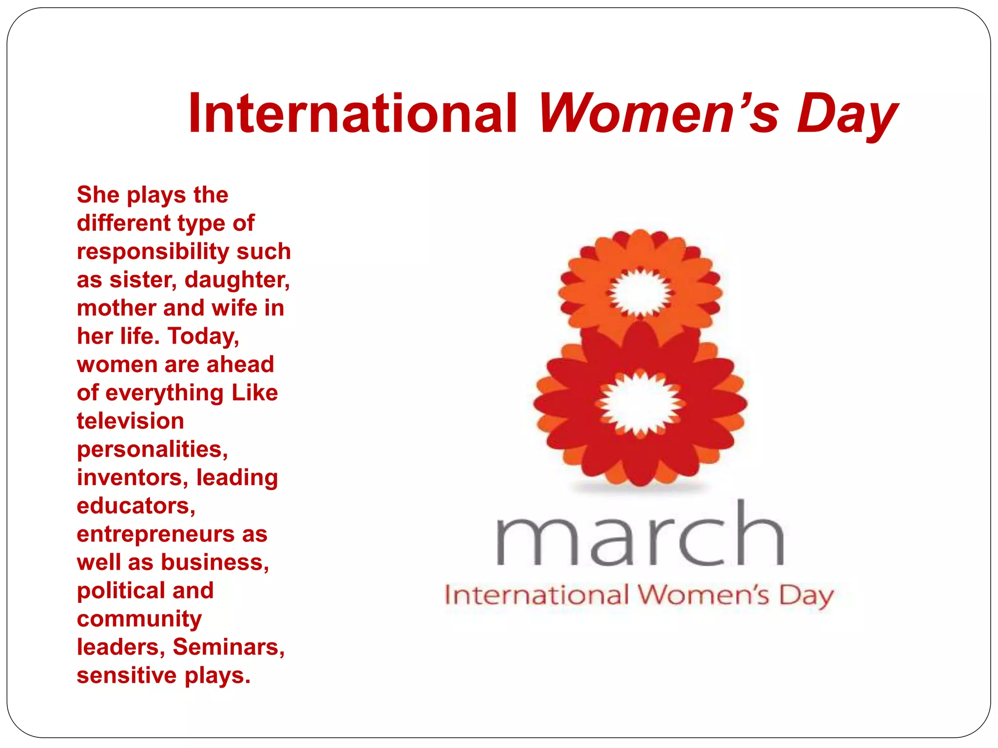 Women's day | PPTX