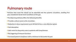 Approaches for delivery of protein, peptides & vaccines | PPTX