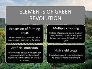 Green revolution an over view | PPT