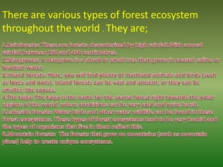 Forest ecosystem | PPTX