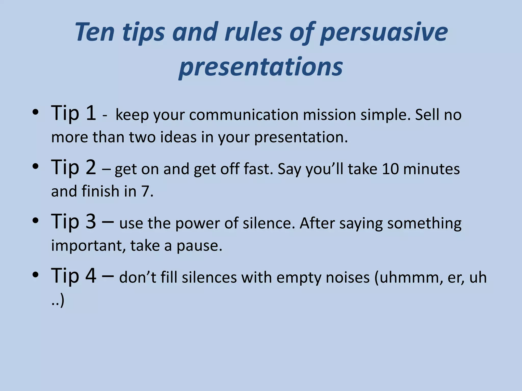 how to give effective presentations | PPTX