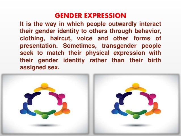 Gender;gender identity;gender expression;gender stereotyping;gender e…