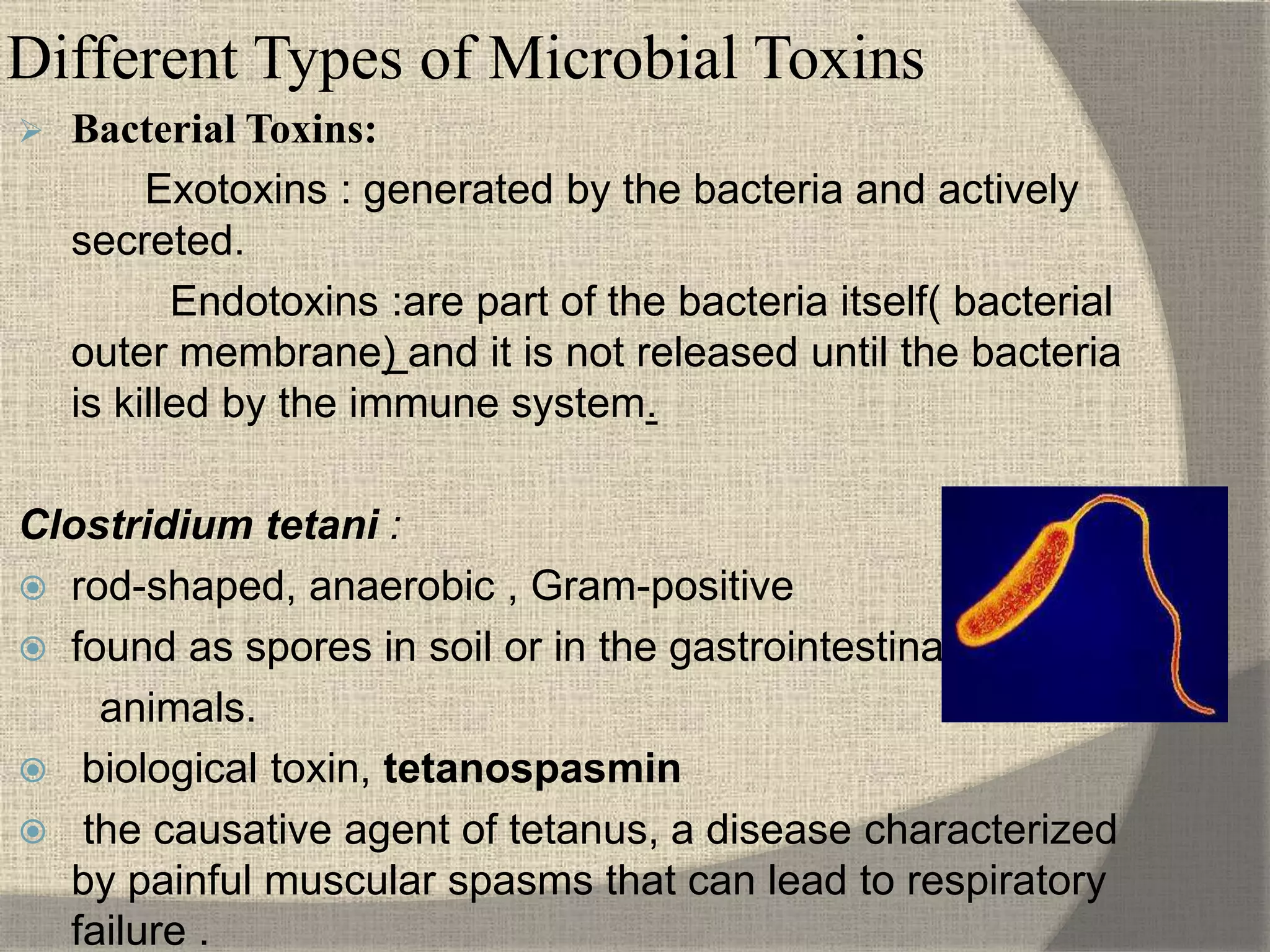 Microbial Toxins in soil | PPTX