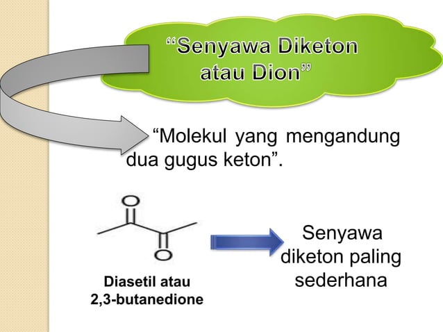 Molekul dua gugus keton | PPT