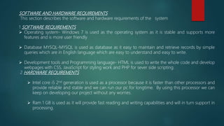 Report of Student management system | PPTX | Operating Systems | Computer Software and Applications