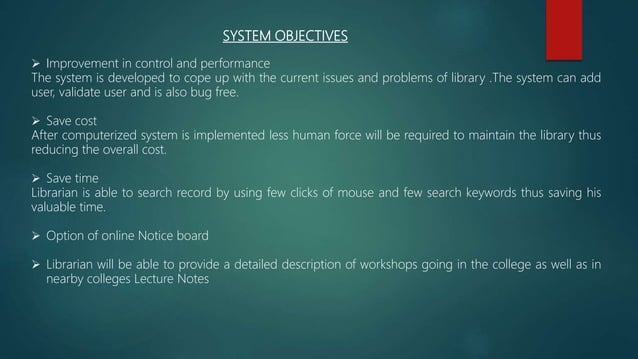 Report of Student management system | PPT