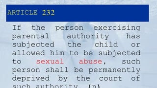 EXCERPT OF THE FAMILY CODE: Chapter 4 and 5 | PPT