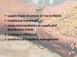 Management and ramping of rice production in INDIA ; need of the hour ...