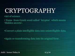 Cryptography | PPT