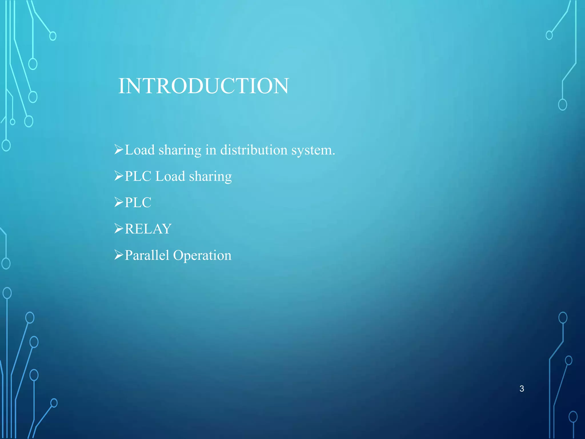 PLC Based Load Sharing | PPTX