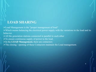 PLC Based Load Sharing | PPTX