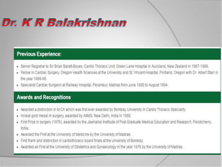 Dr. K R Balakrishnan | PPTX