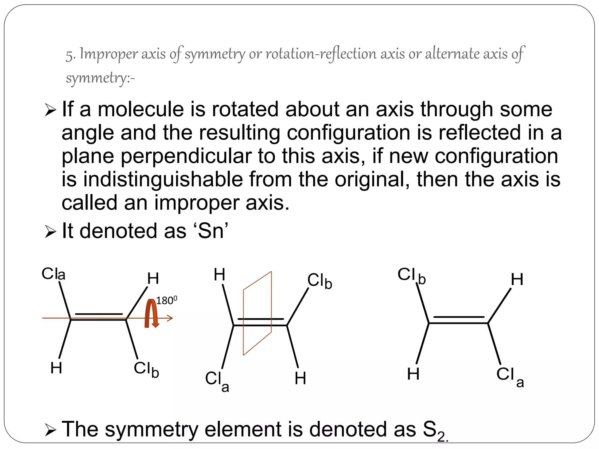 SYMMETRY ELEMENTS AND SYMMETRY OPERATIONS | PPTX