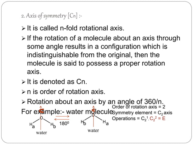 SYMMETRY ELEMENTS AND SYMMETRY OPERATIONS | PPTX | Chemistry | Science