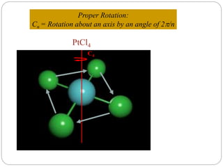 SYMMETRY ELEMENTS AND SYMMETRY OPERATIONS | PPTX