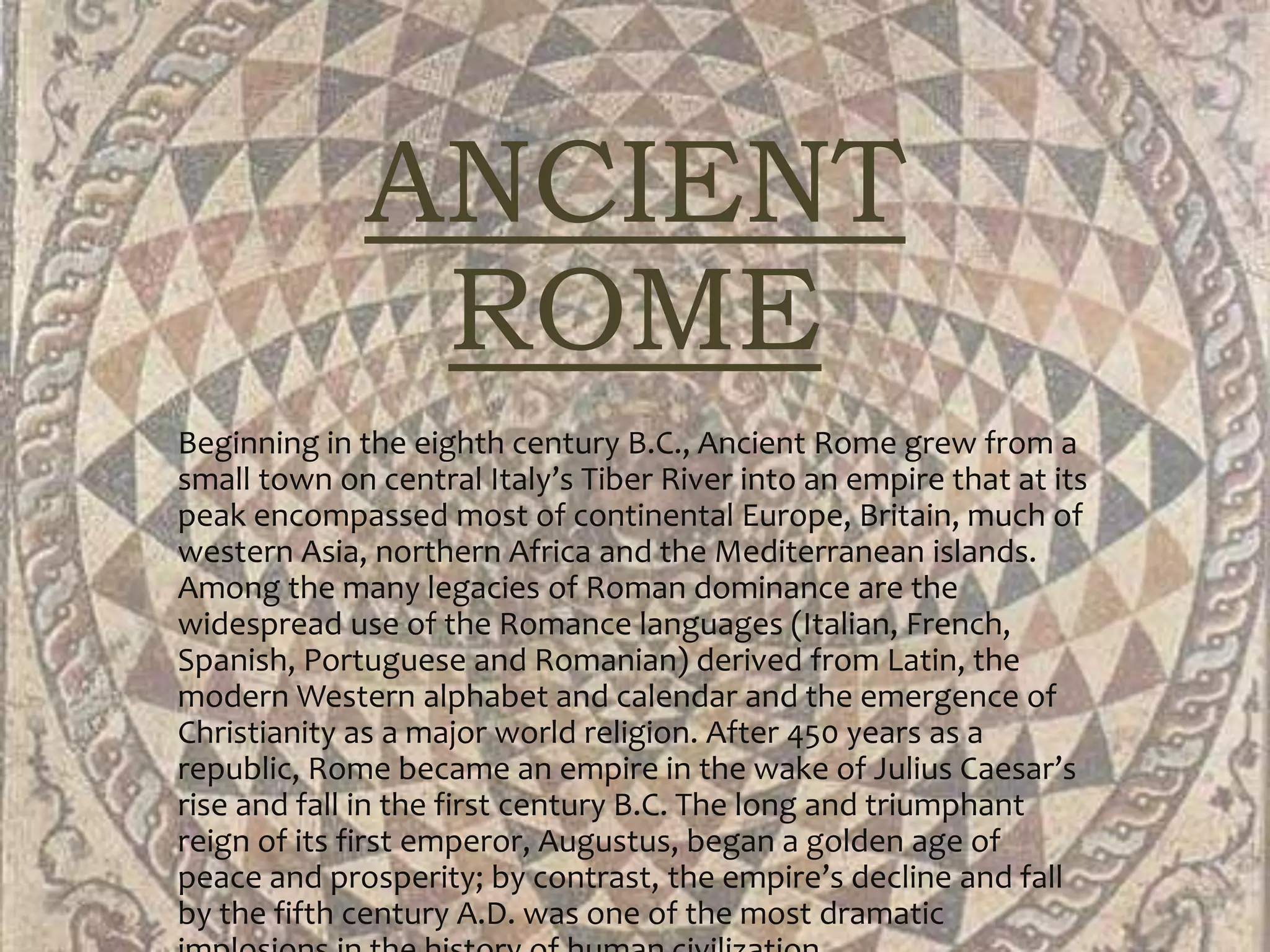 ancient rome | PPT