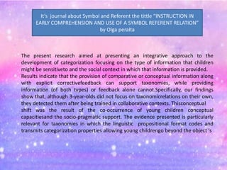 symbol and referent (Tesha amadea) | PPTX