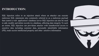 SQL INJECTION | PPT