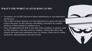 SQL INJECTION | PPT