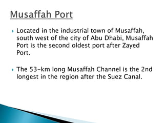 ports of abu dhabi. | PPT