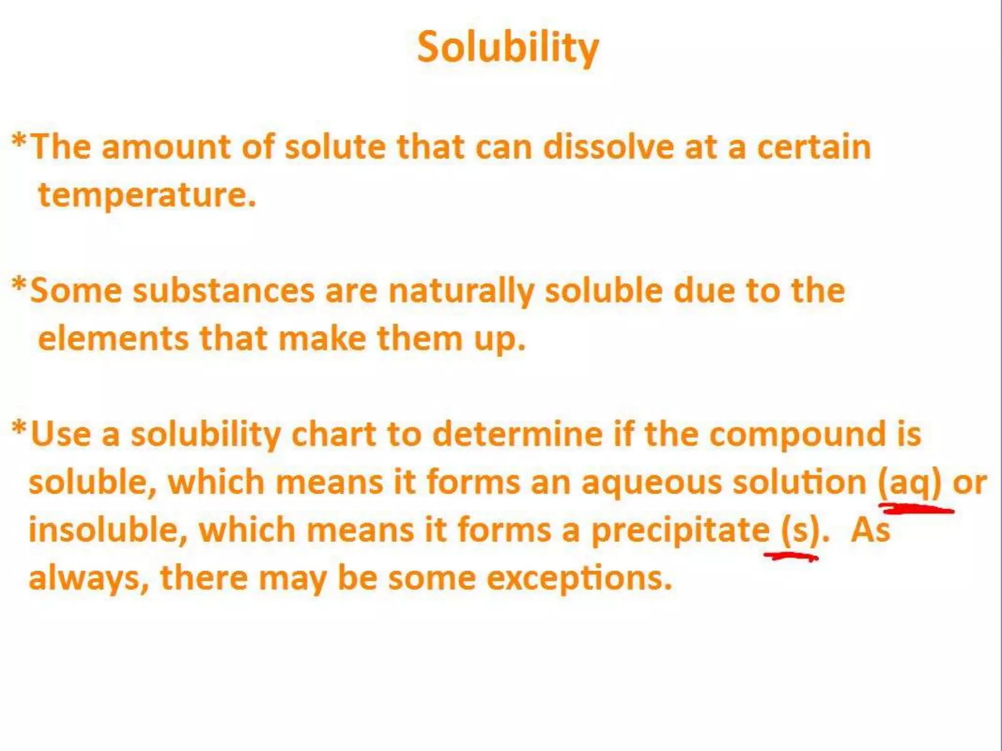 Solubility Rules | PPTX